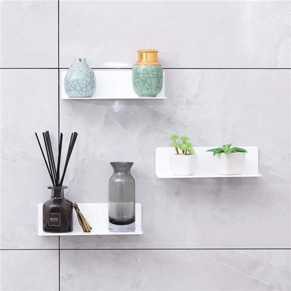 Wall Decor | 9 Inch Acrylic Floating Shelves Set Of 4small Wall Display ...